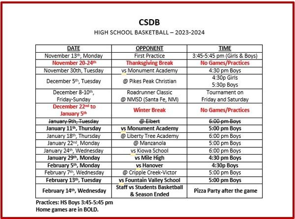 2023 HS Basketball Schedule | CO School for the Deaf & Blind